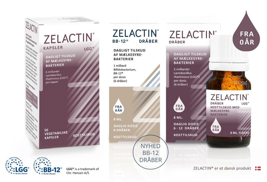 Zelactin tarmbakterier i kapsler og dråber | Pharmaforce